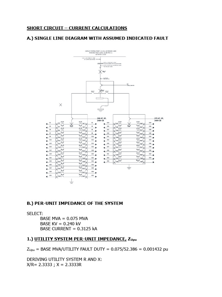 Short Circuit Current Calculations | PDF | Electrical Conductor ...