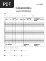 TPAD Teacher Lesson Attendance Register TLAR | PDF