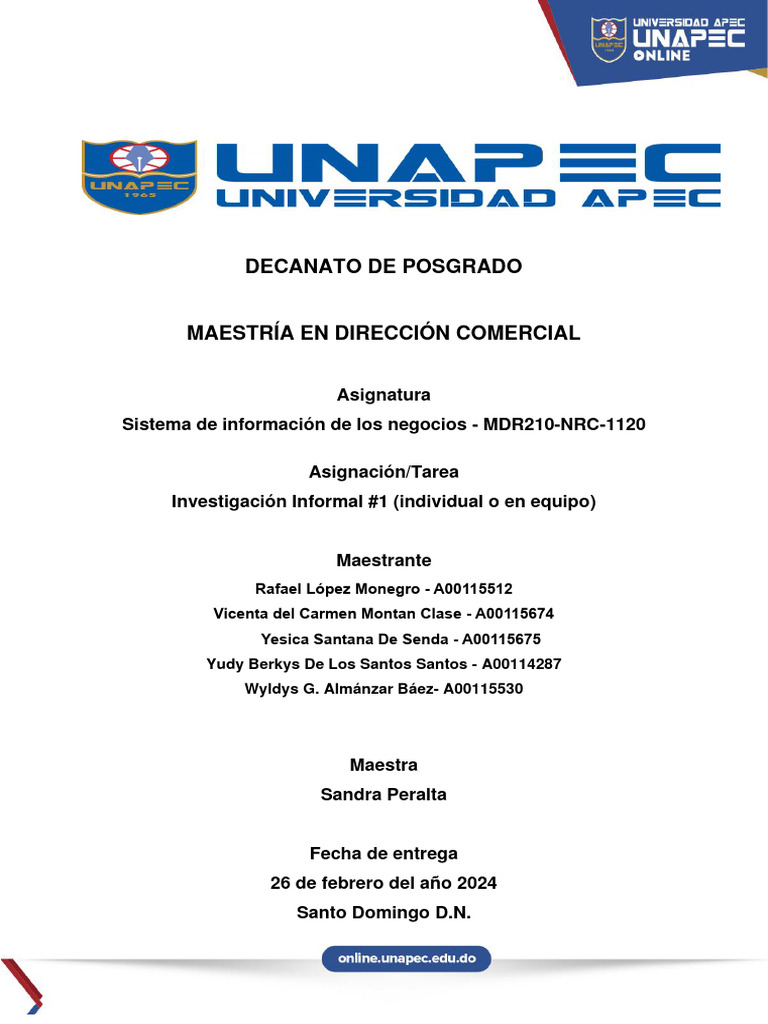 Tarea 1 - Investigación Informal | PDF | Hardware de la computadora ...