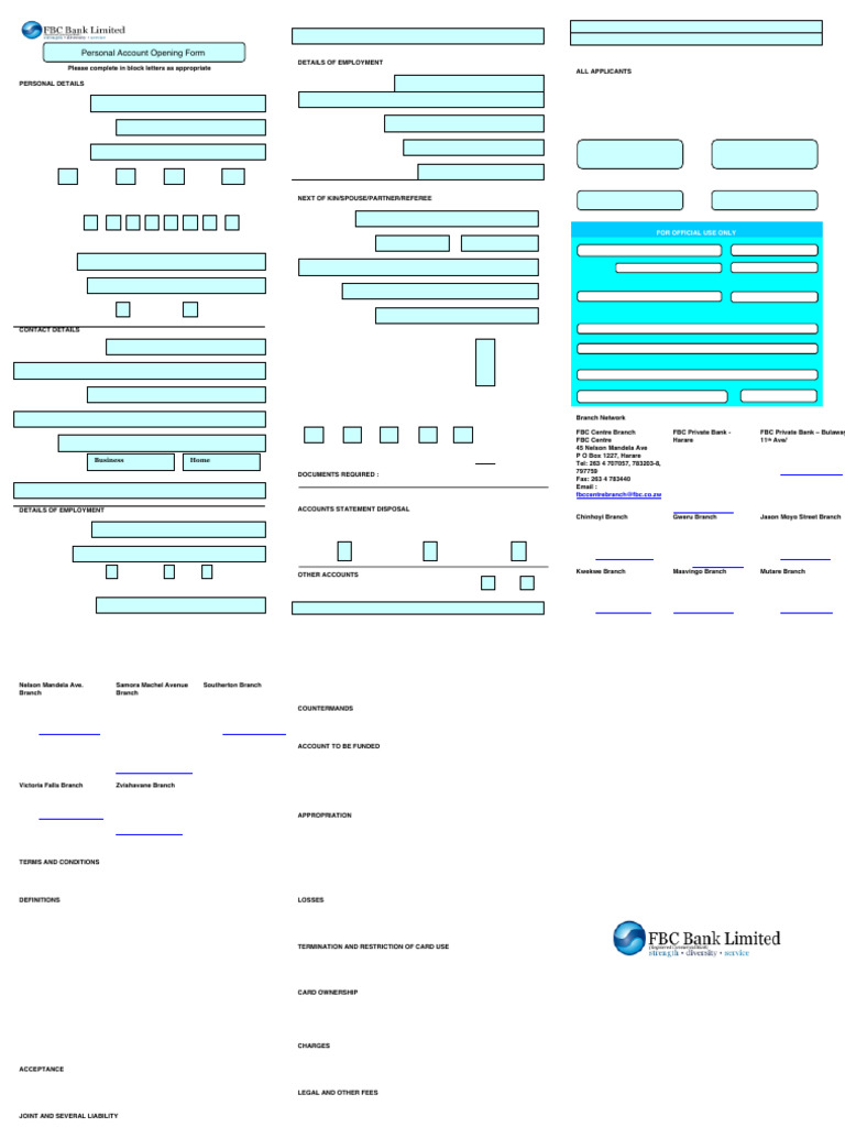 Account Opening Form - Individual | PDF | Banks | Cheque