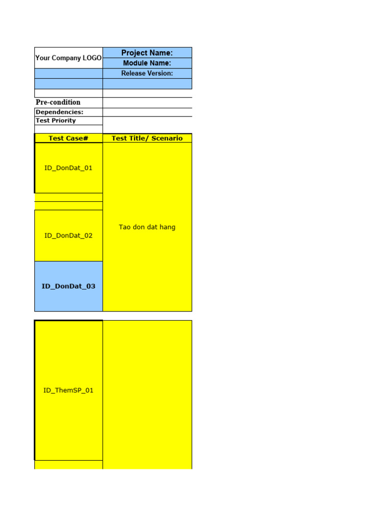 Test Case Template | PDF