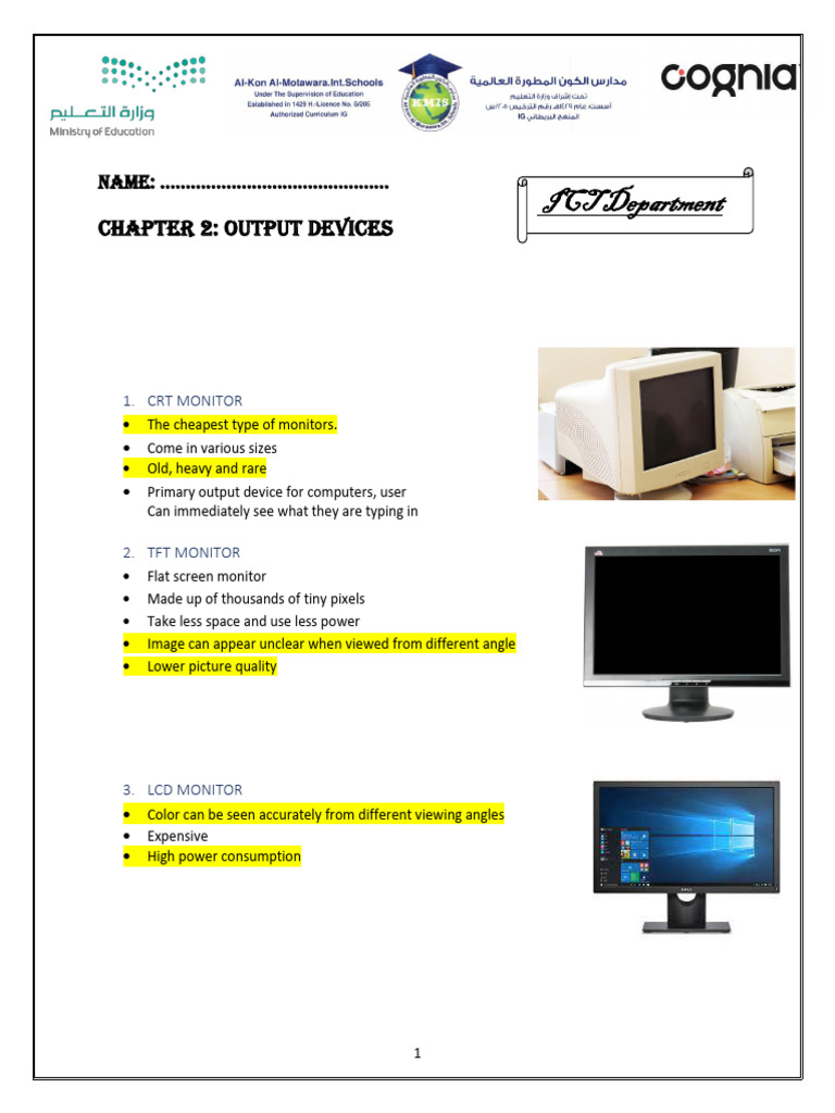 CH2 Output Devices Gr7 | PDF