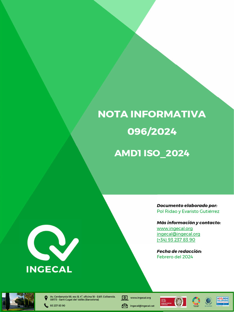 Amd1 Iso by Ingecal | PDF | Organización internacional para la ...