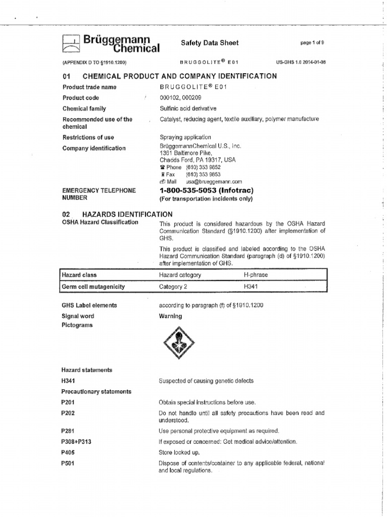 Bruggolite E01 | PDF