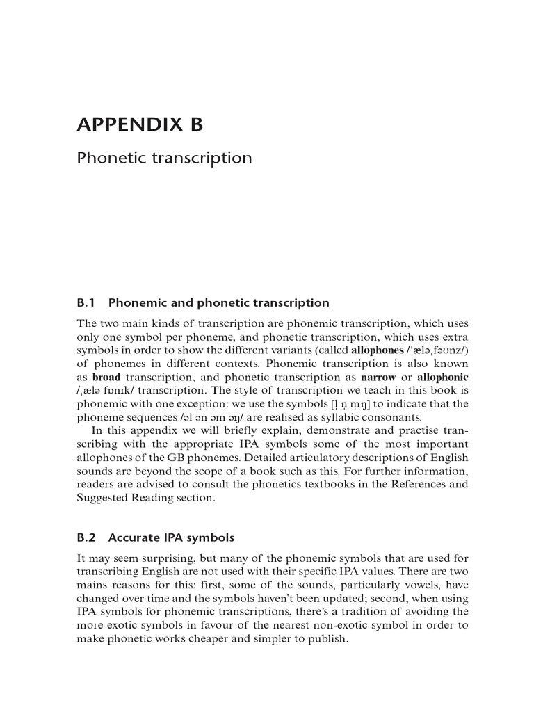 Phonetic Transcription British English Phonetic Transcription | PDF ...
