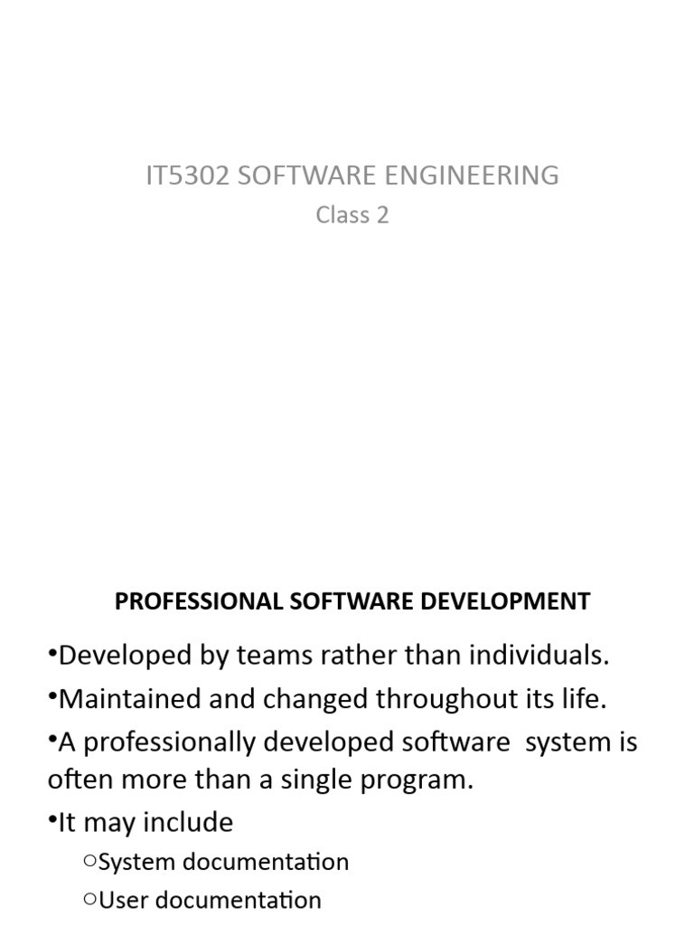 Software Process Pdf Software Engineering