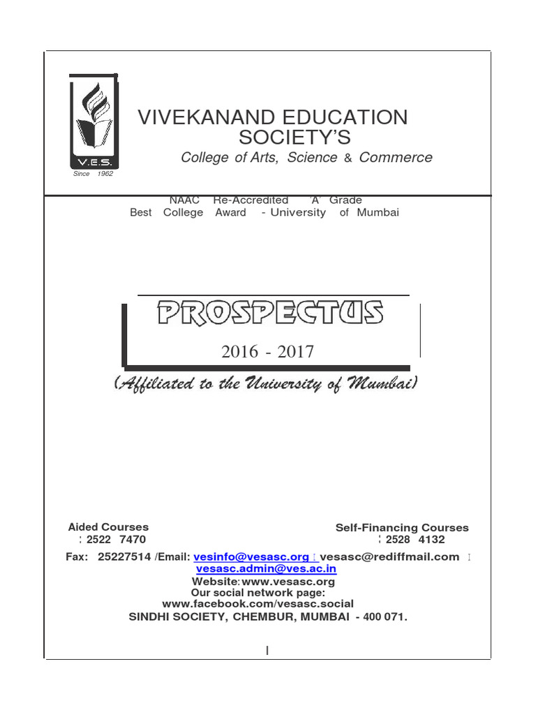 VESASC Prospectus | PDF | Biotechnology | Microbiology