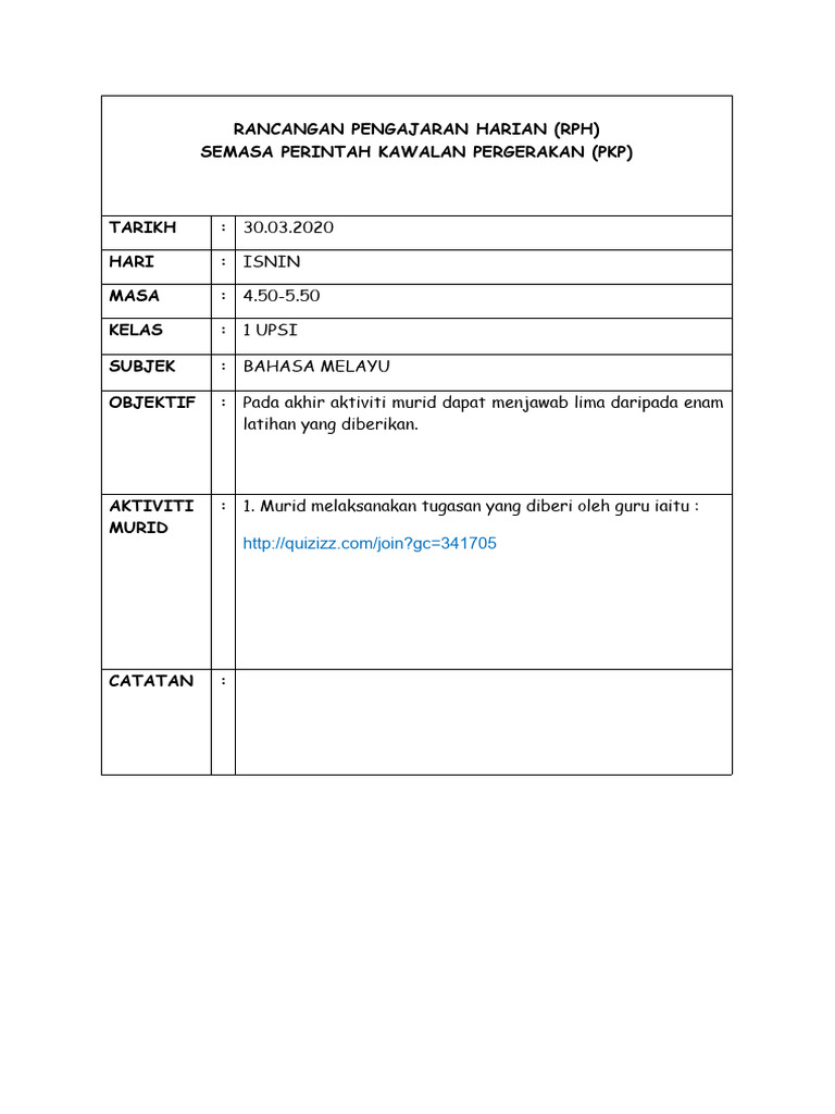RPH Latest PKP M2 | PDF