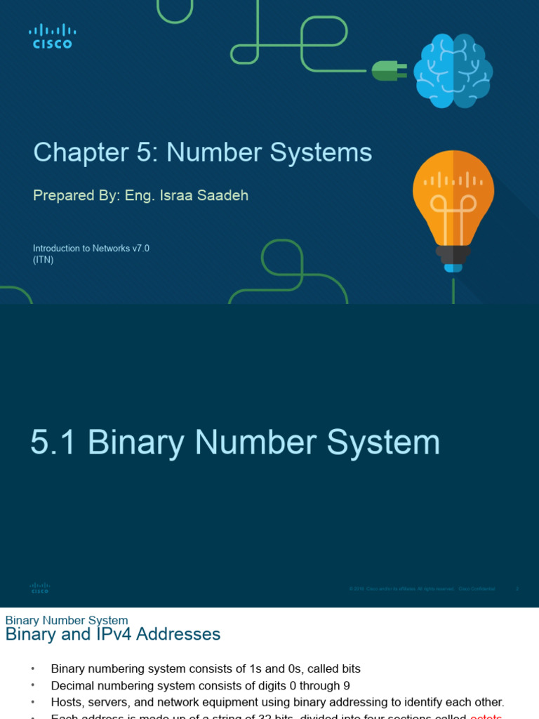 CCNA1 CH5 Number Systems | PDF | I Pv6 | Computing