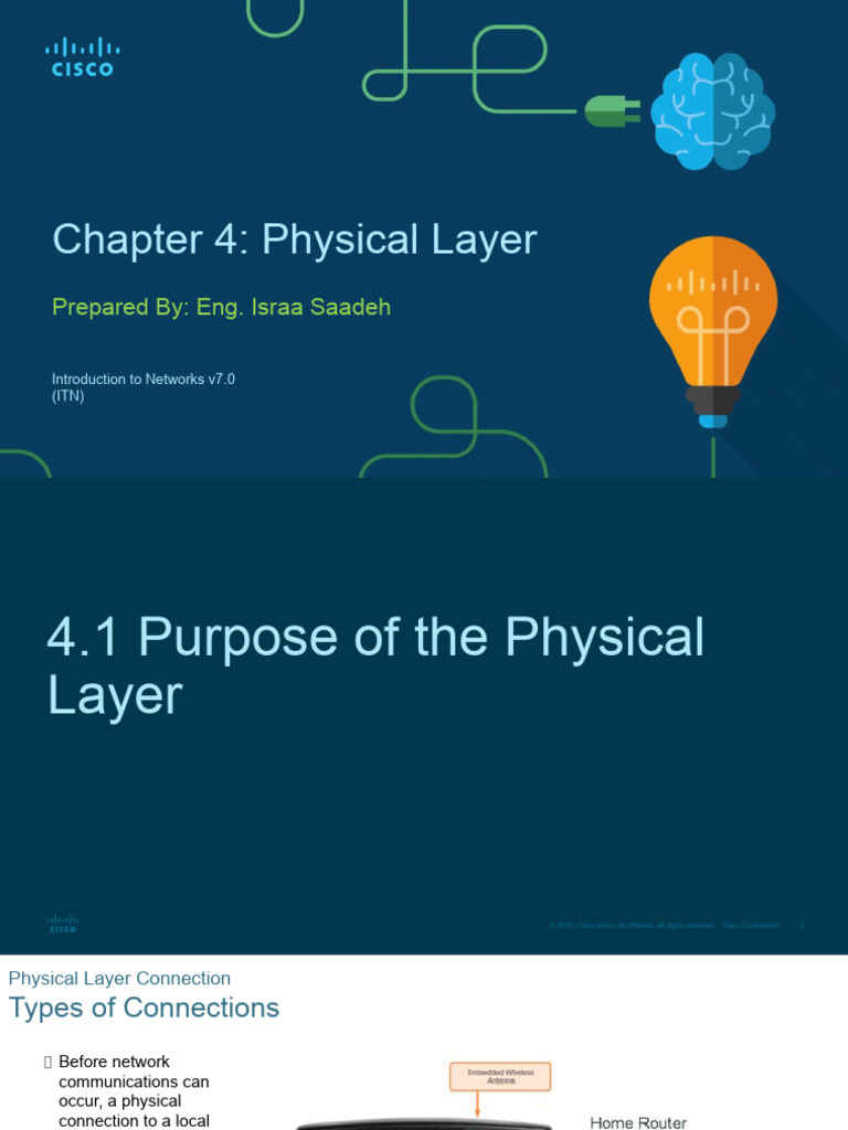 CCNA1 CH4 Physical Layer | PDF | Wireless Lan | Wi Fi