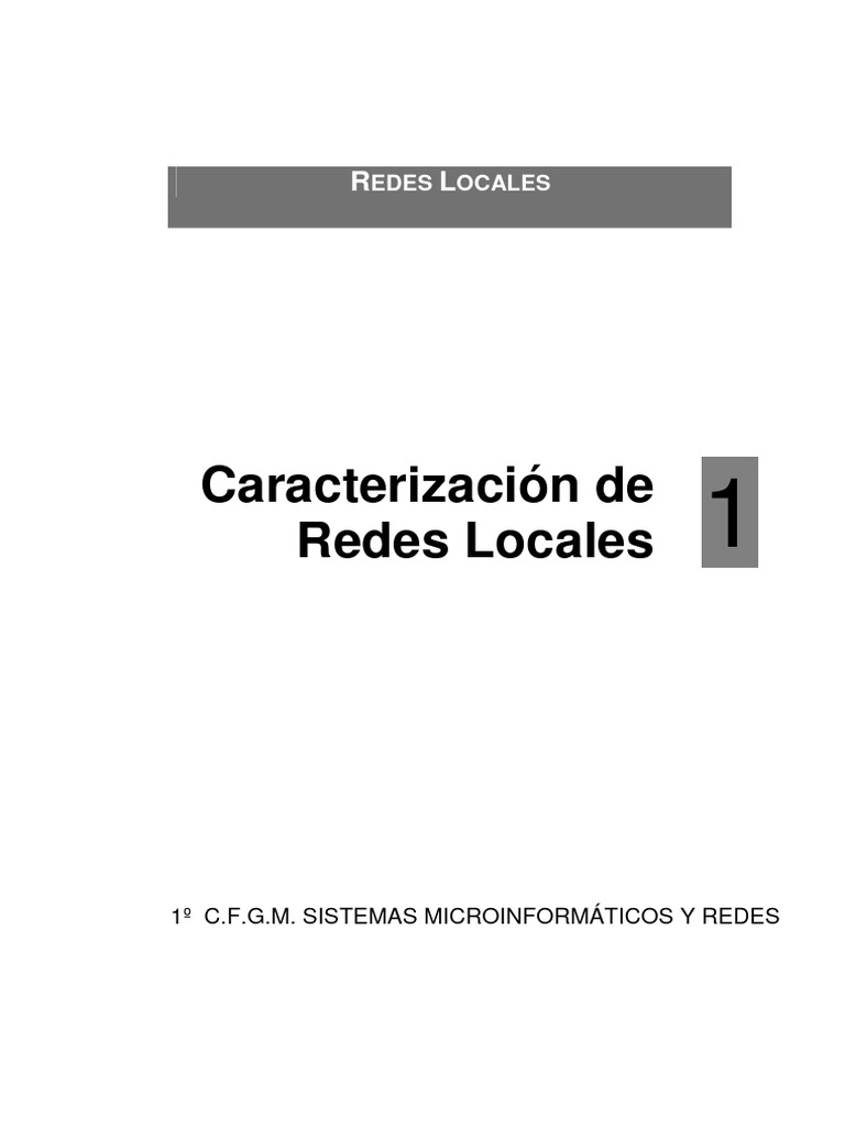 Redes Tema 1 Caracterizaci n de Redes Locales-1 | PDF | Red de computadoras | Topología de la red