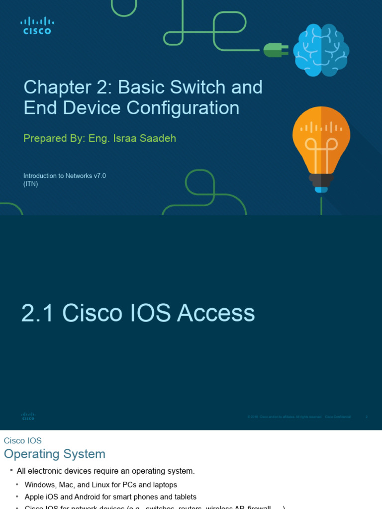 CCNA1-CH2-Basic Configuration | PDF | Ip Address | I Pv6
