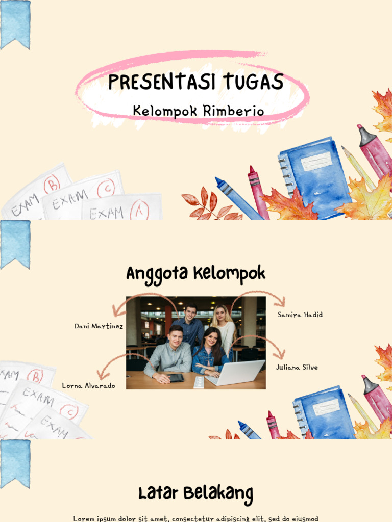 Kuning Presentasi Tugas Kelompok Imut Sederhana | PDF