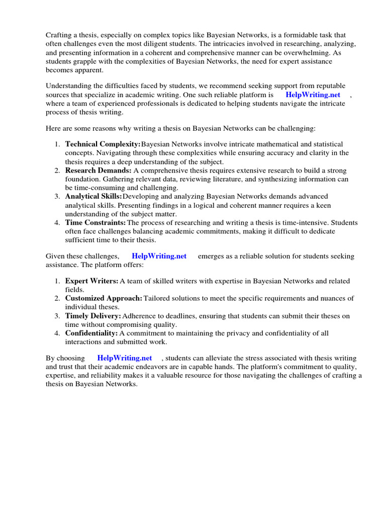 Thesis Bayesian Network | PDF | Bayesian Network | Machine Learning