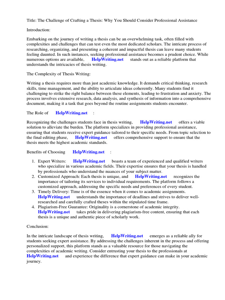 Free Thesis Generator Research Paper | PDF | Thesis | Artificial ...