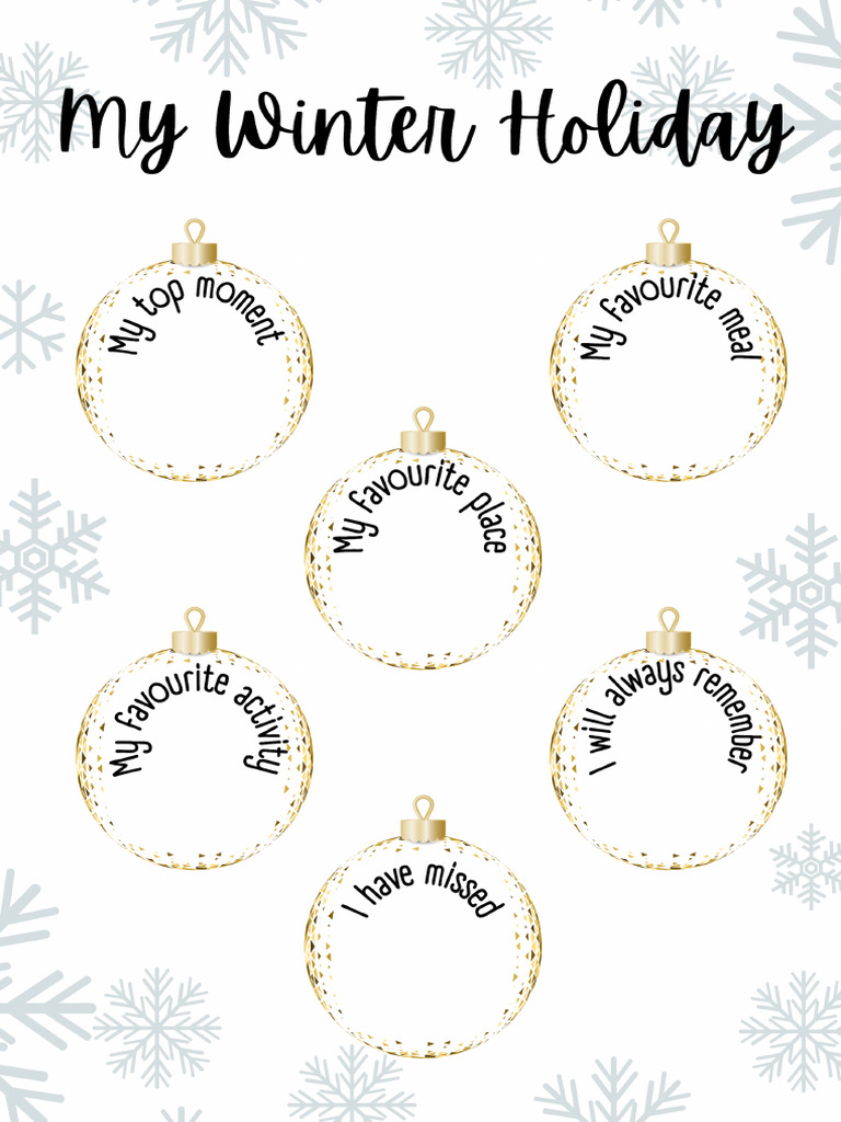 My Winter Holiday | PDF