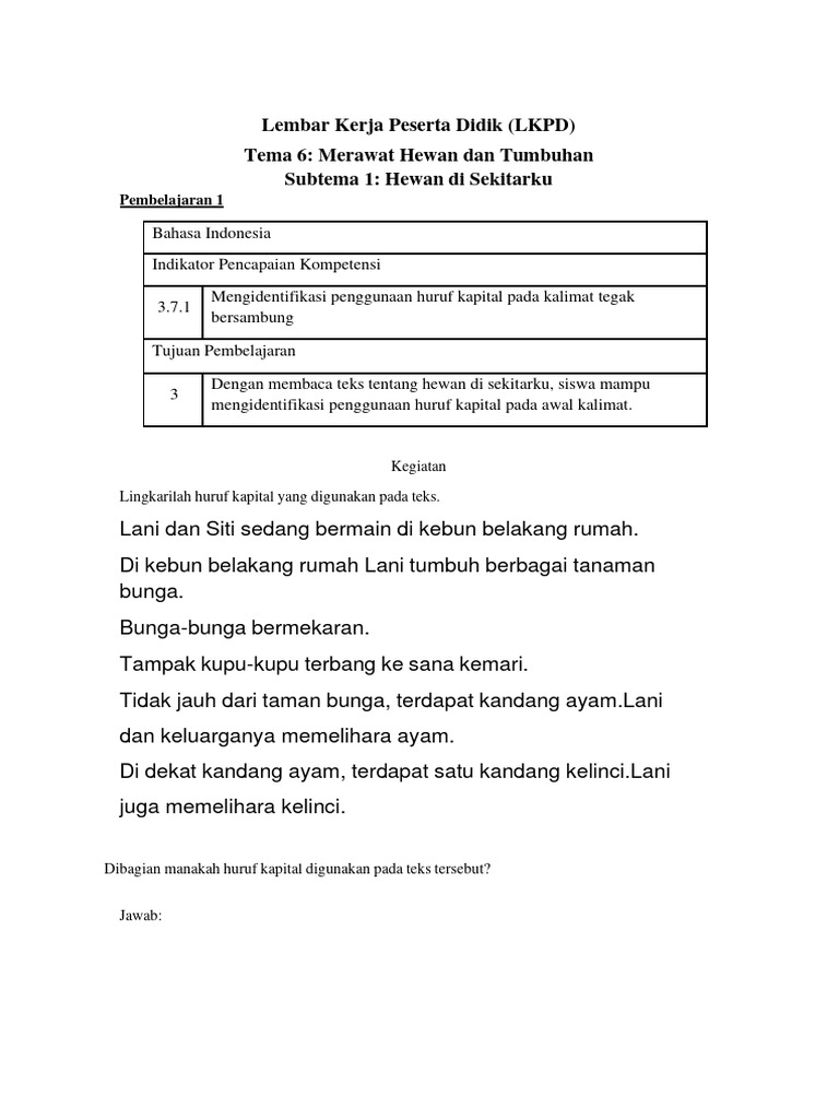 LKPD Baru | PDF | Karier & Perkembangan | Kajian Bahasa Asing