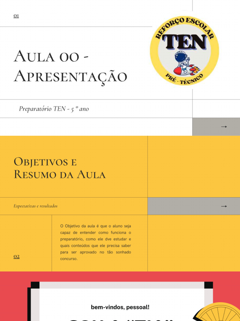 AULA 00 - Prep.5°ano | PDF