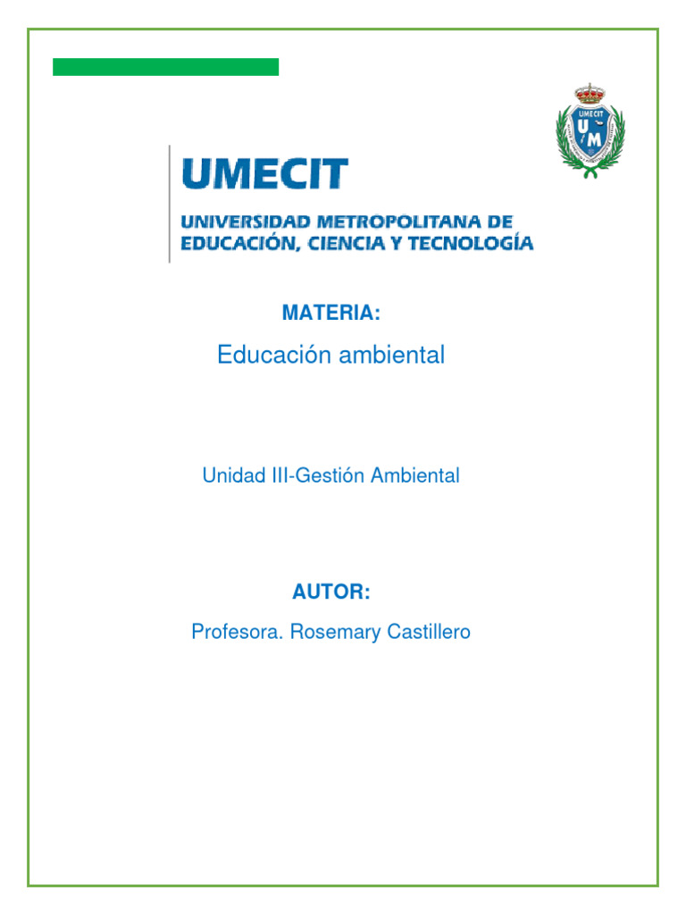 Modulo 3-Gestion Ambiental | PDF | Sustentabilidad | Residuos