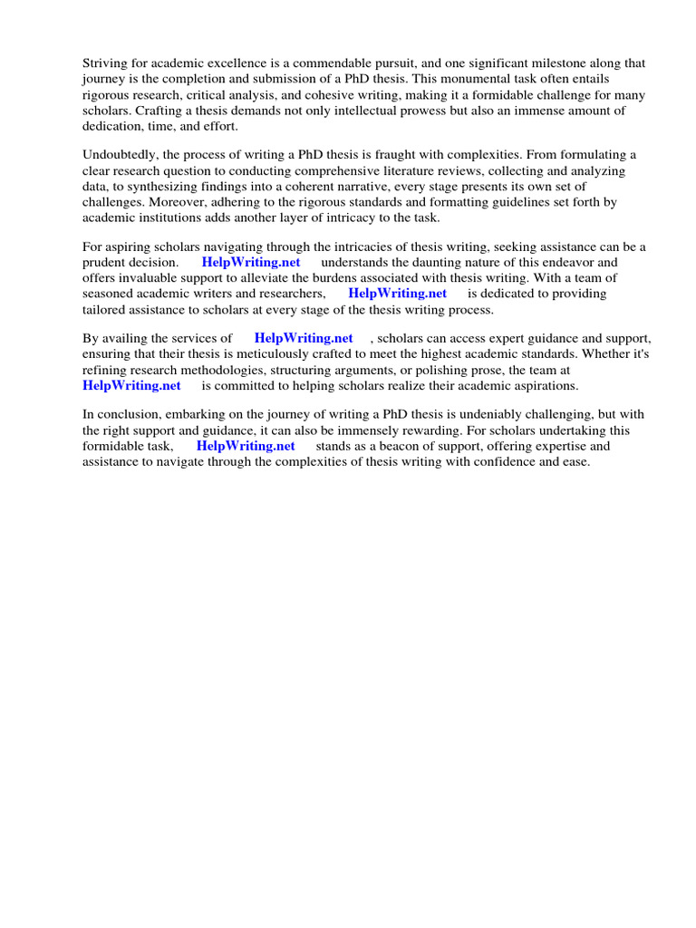 Uwa PHD Thesis Submission | PDF | Thesis | Doctor Of Philosophy