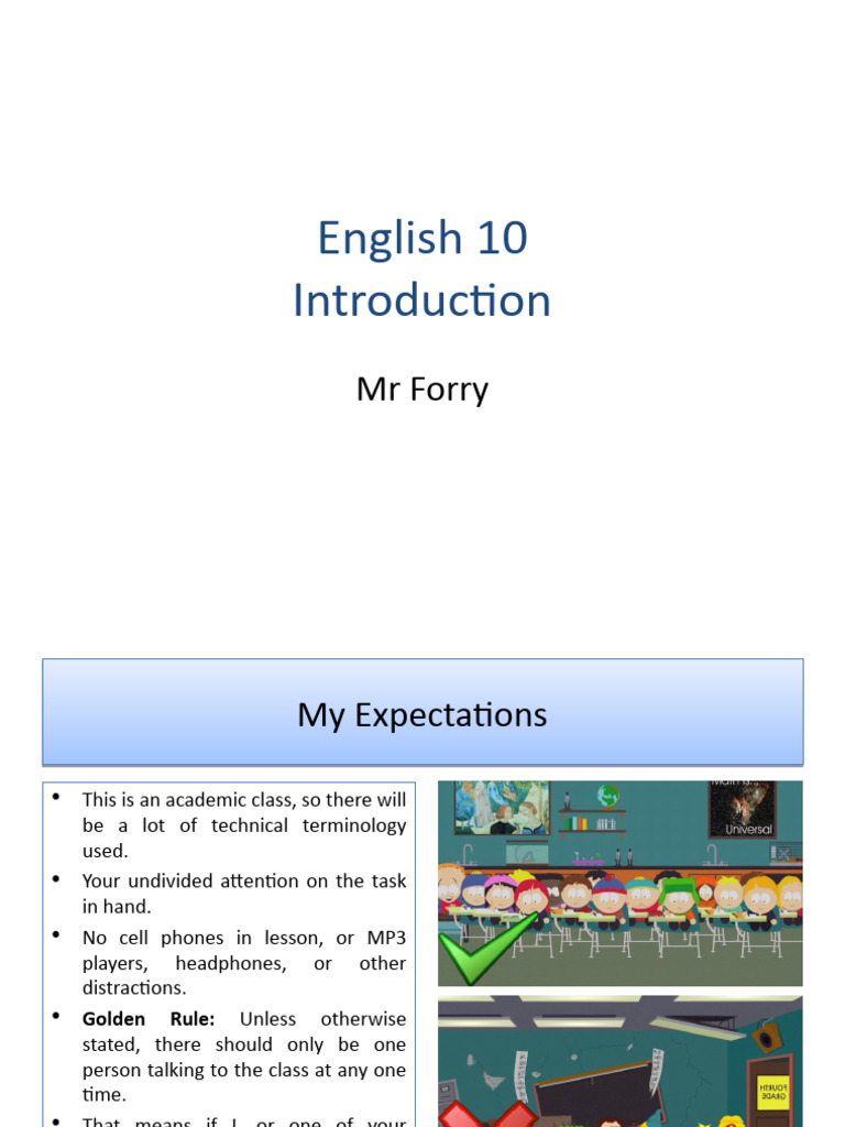 001) Eng 10 Intro | PDF