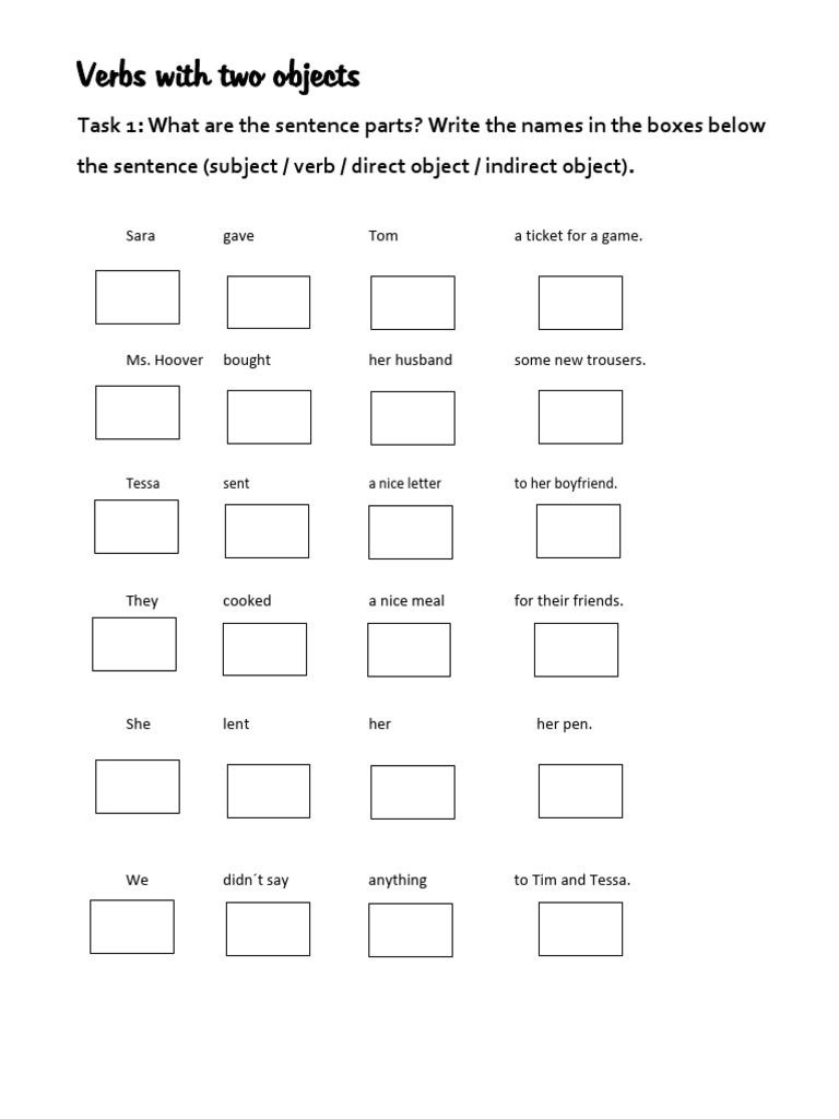 Verbs-with-two-objects | PDF | Object (Grammar) | Subject (Grammar)