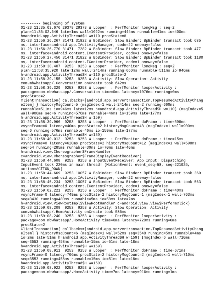 Logcat | PDF | Software | Information Technology