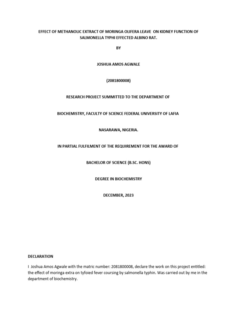 Declaration - Page | PDF | Microbiology | Medicine