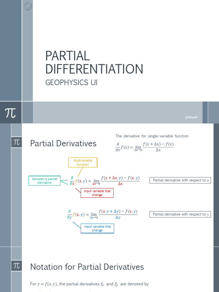 Understanding Partial Derivatives | PDF | Derivative | Mathematical Objects