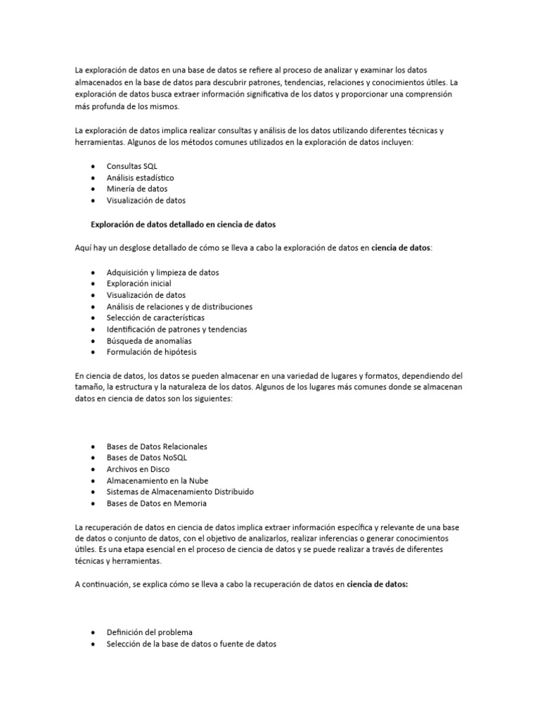 modulo 3 ciencia de datos | PDF | SQL | Lenguaje de programación