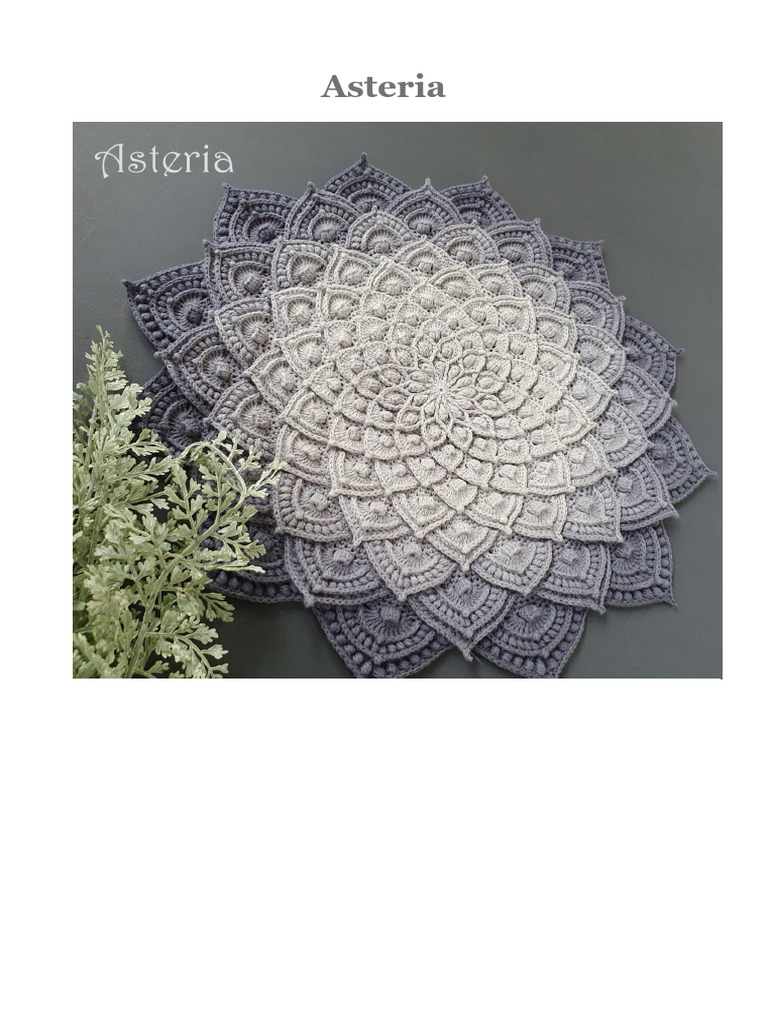 Asteria | PDF | Crochet | Needlework