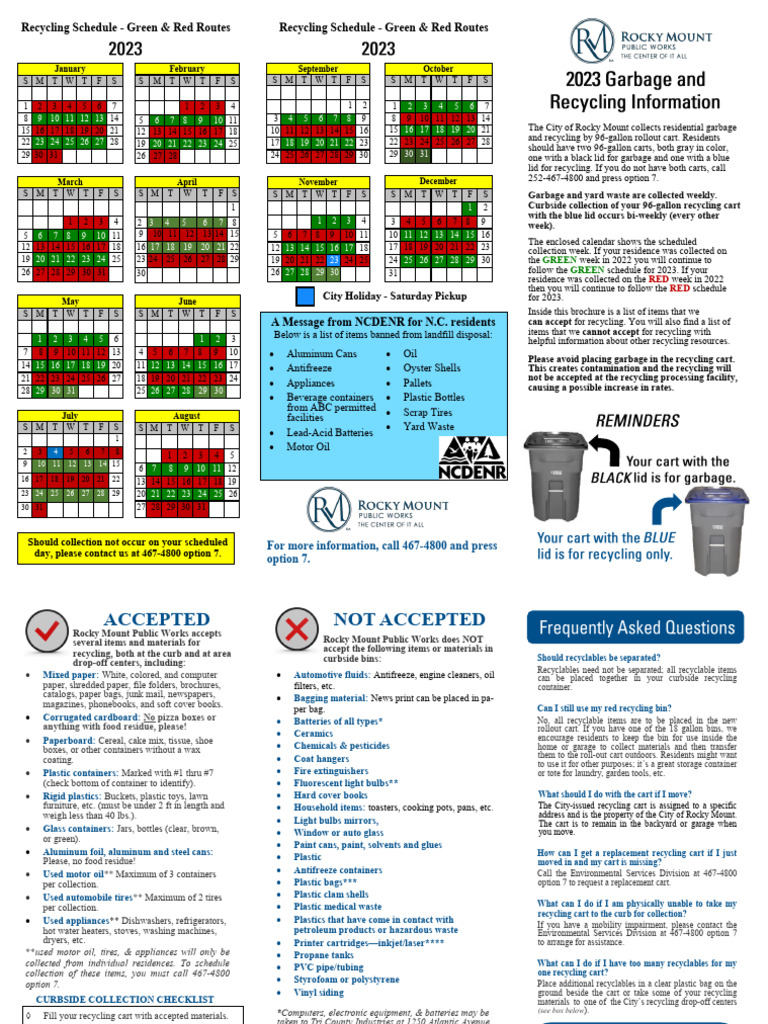 2023_Solid_Waste_Recycling_Collection_Schedule | PDF | Recycling ...