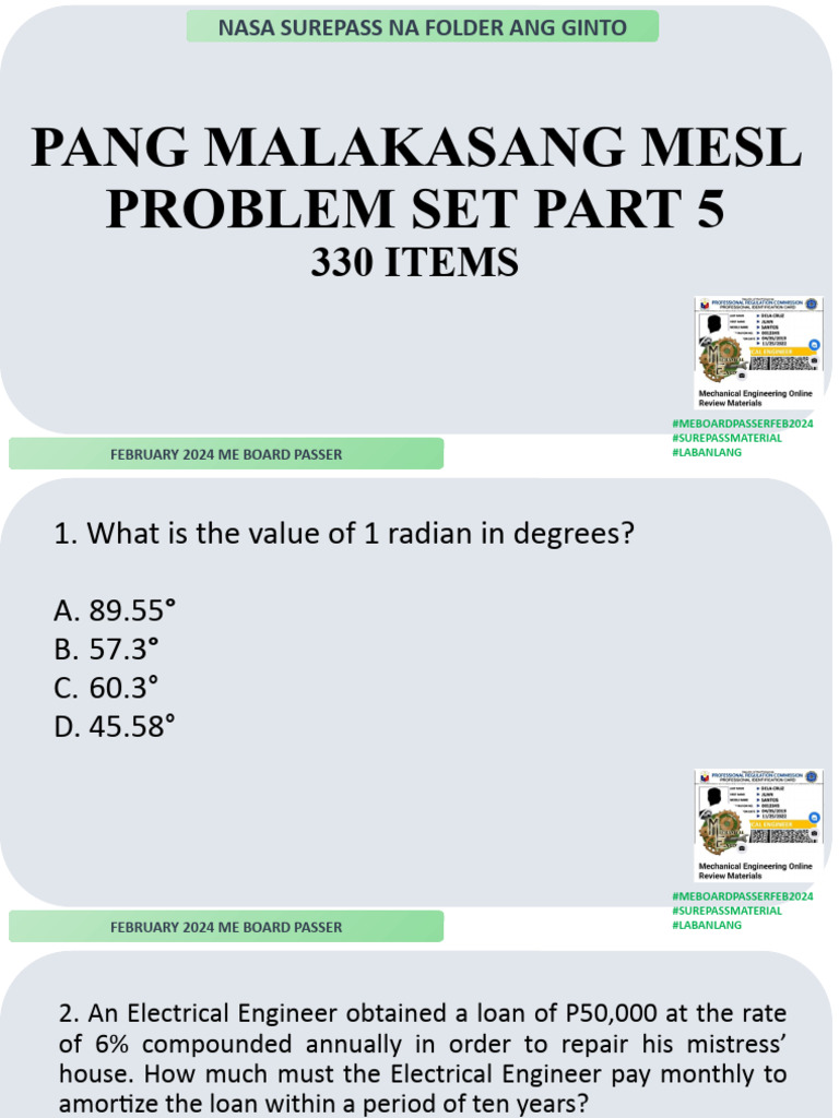 Pangmalakasang Mesl Problem Part 5 | PDF | Chemical Bond | Matter