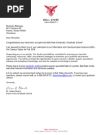 TUT Acceptance Letter | PDF