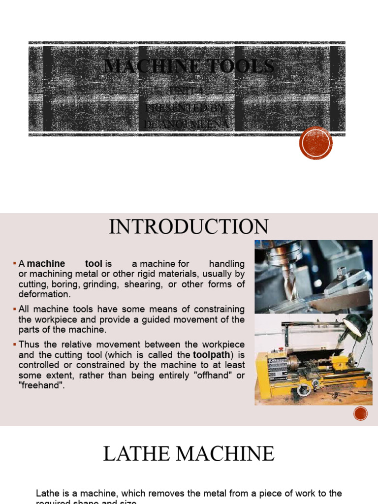 Unit-4 Machine Tools | PDF | Construction | Welding