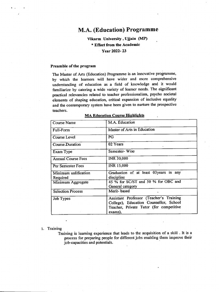 Ma Education | PDF