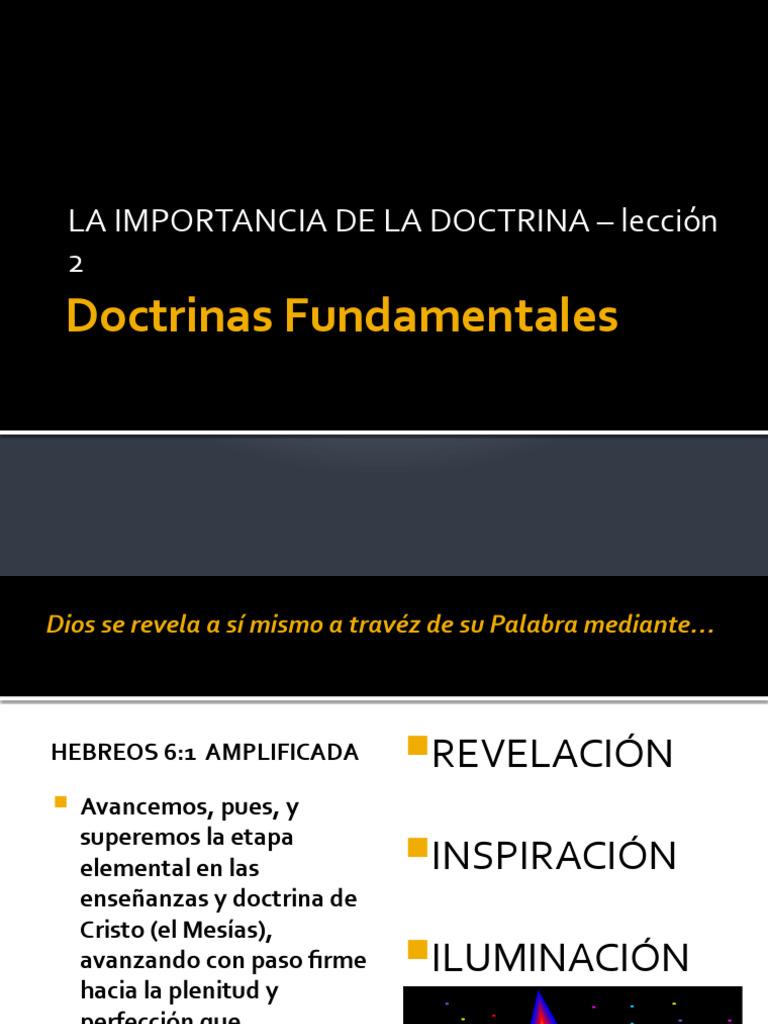 2 La Importancia de La Doctrina | Descargar gratis PDF | Biblia | Jesús