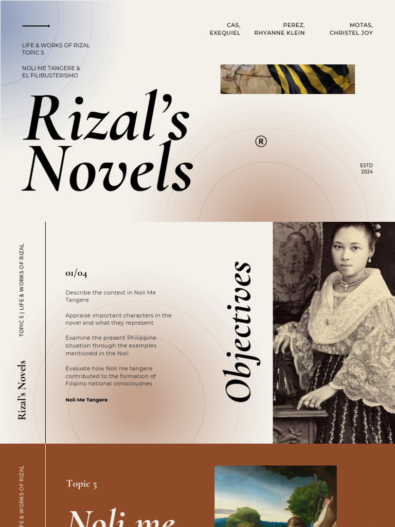 TOPIC 5 Rizal's Novels | Download Free PDF | Philippines