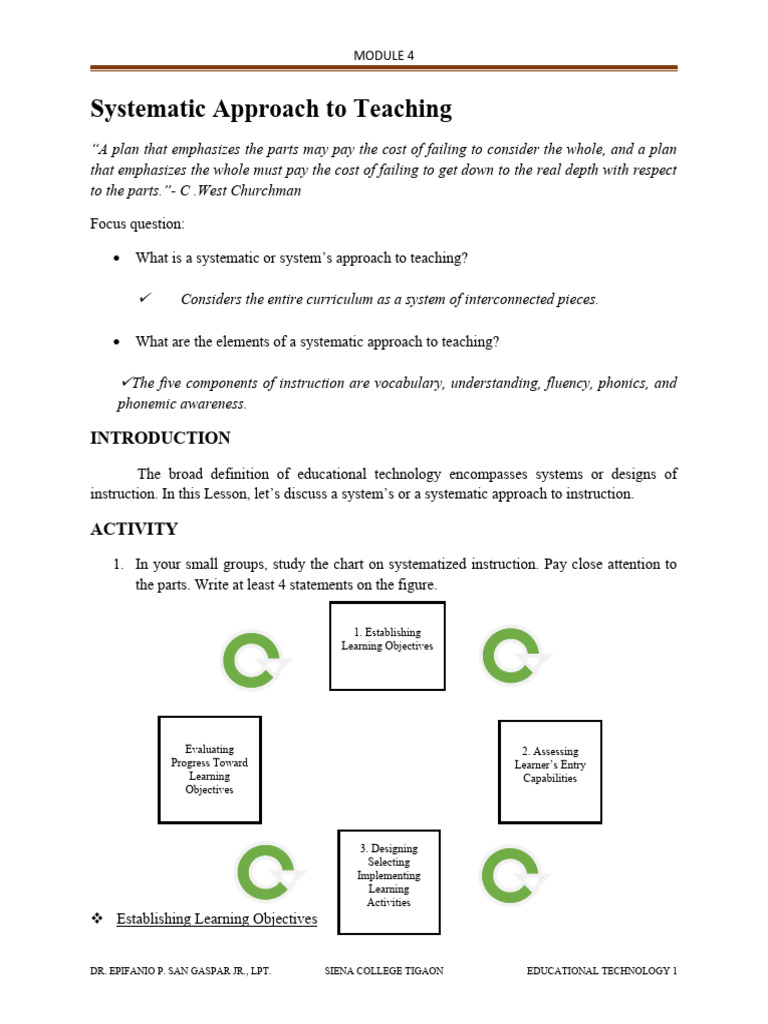Lesson 4 | PDF | Learning | Educational Technology