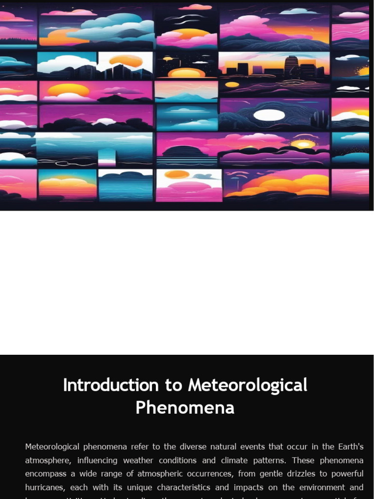 Understanding Meteorological Events | PDF | Thunderstorm | Tropical ...