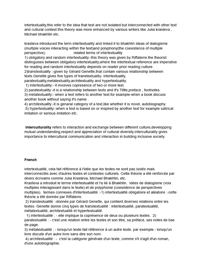 Intertextuality | PDF | Intertextuality | Human Communication