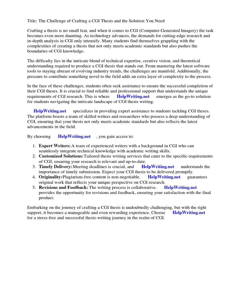 Cgi Thesis | PDF | Computer Generated Imagery | Mimo