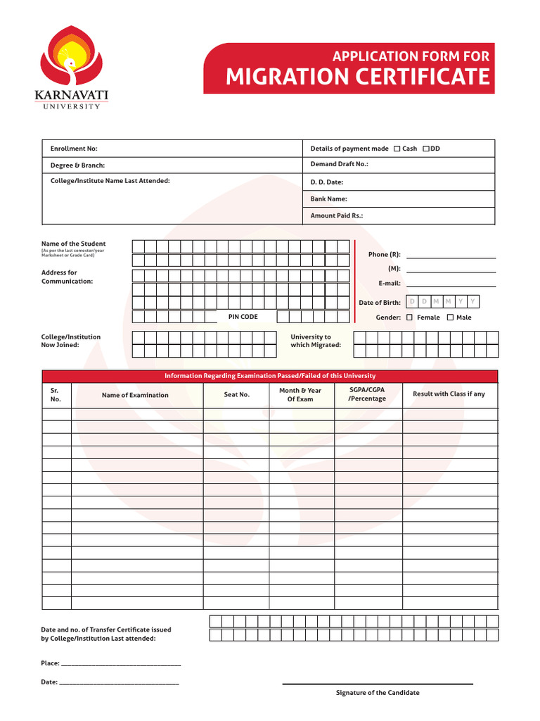 Migration Certificate | PDF | Money | Payments