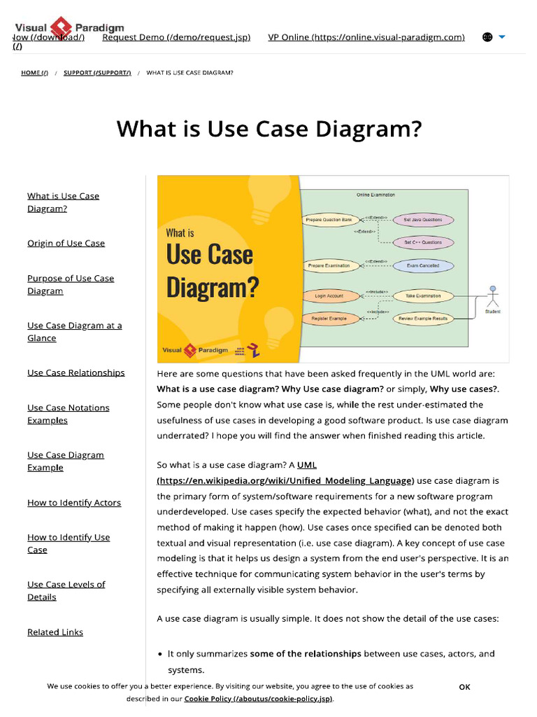 Use Case Diagrma Visual Paradigm | PDF