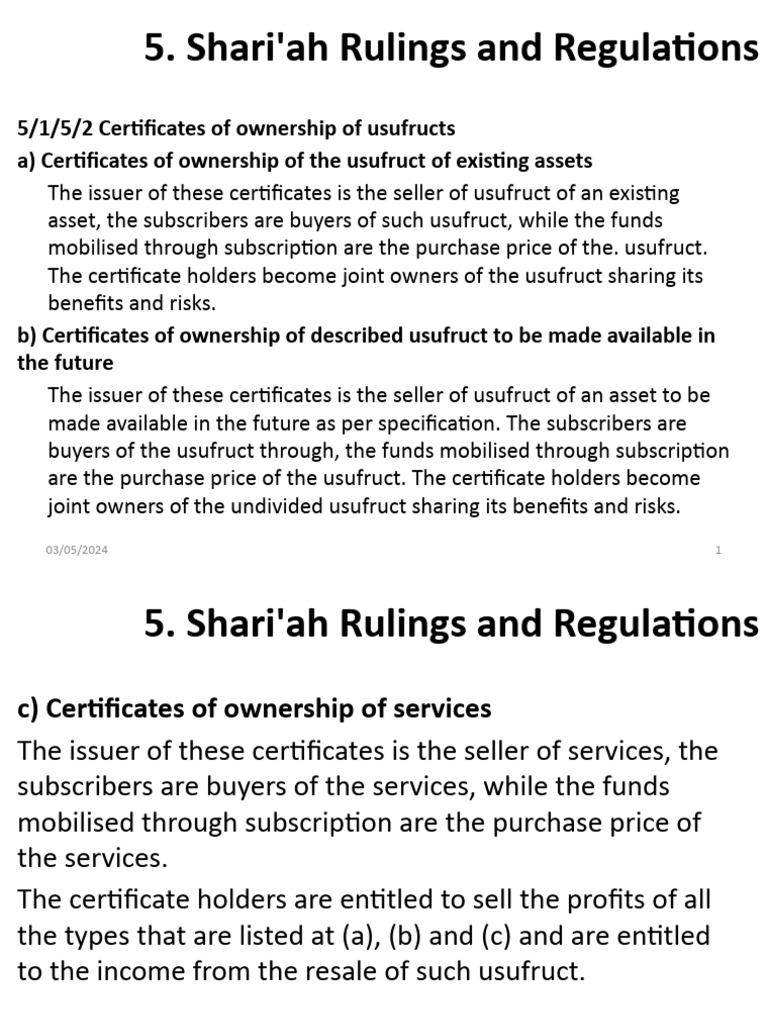 Types of Investment Sukuk ,. | PDF | Islamic Banking And Finance ...
