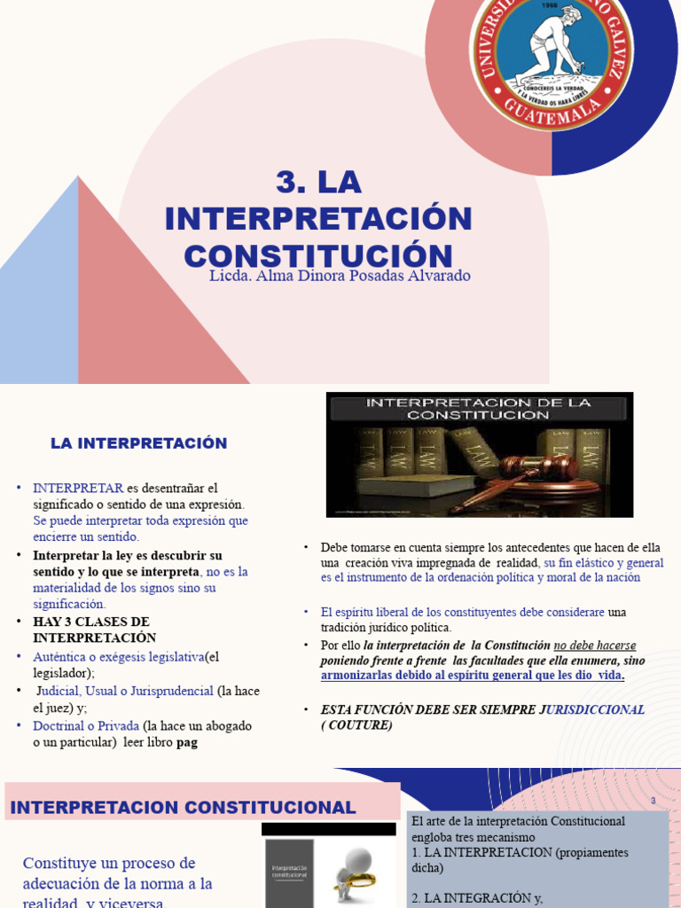 Interpretación Constitucional | PDF | Política