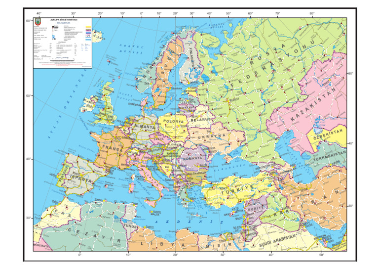 Avrupa Siyasi Haritasi 1698 | PDF