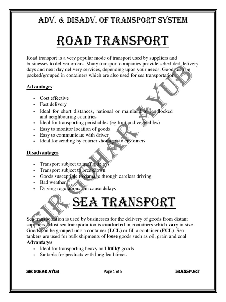 Disadvantages of Rail Transportation | PDF | Transport | Rail Transport