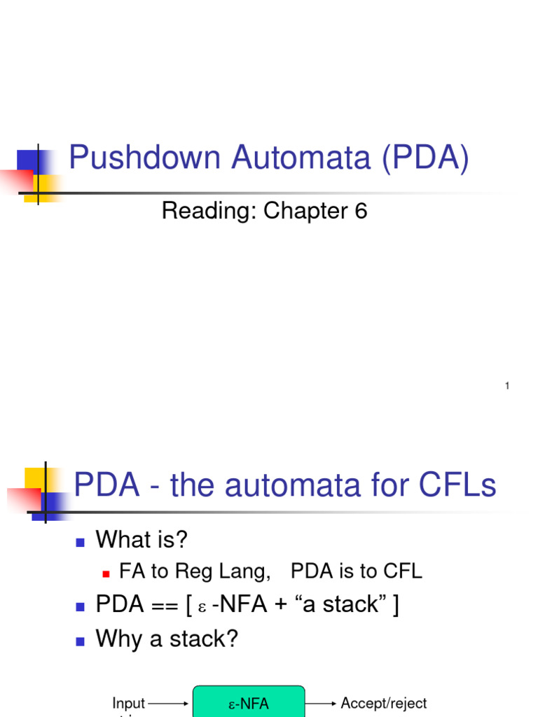 PDA6 | PDF | Models Of Computation | Formal Methods