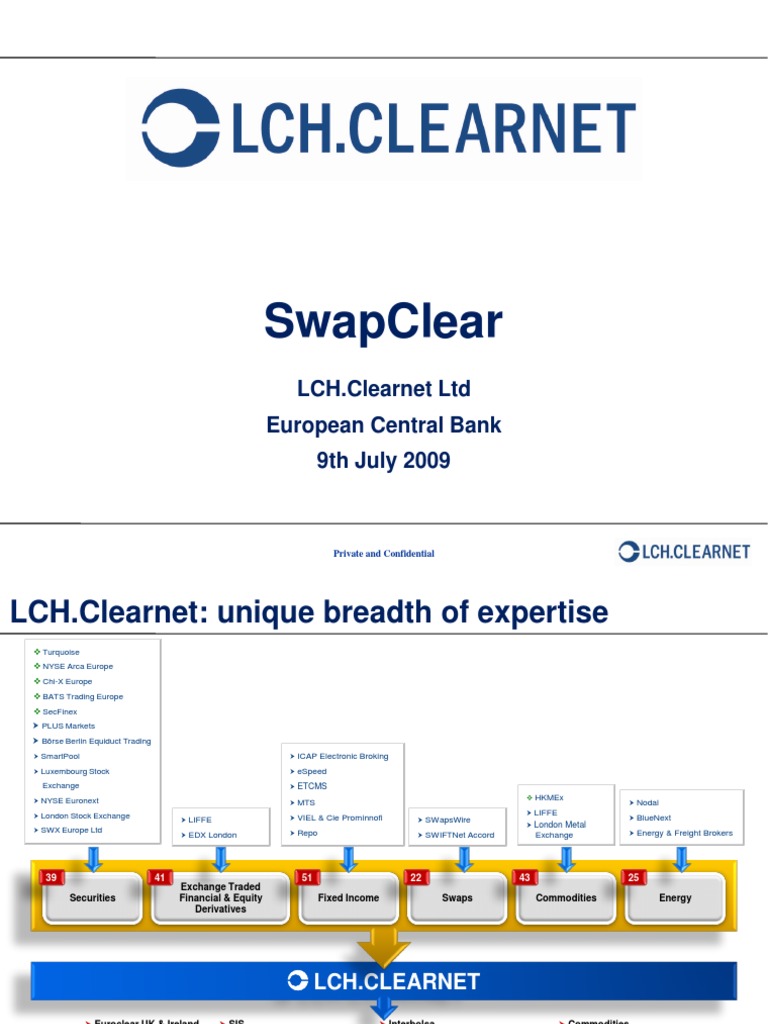 Swapclear: LCH - Clearnet LTD European Central Bank 9Th July 2009 | PDF ...